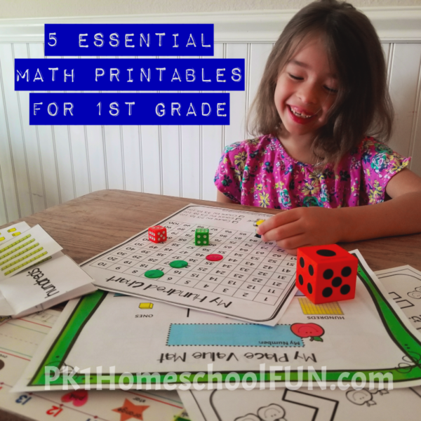 5 Essential Printables For 1st Grade Math - PK1Kids