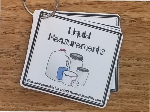 Liquid Measurements Printables - PK1Kids