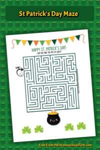 Free St. Patrick's Day Printable Maze - PK1Kids