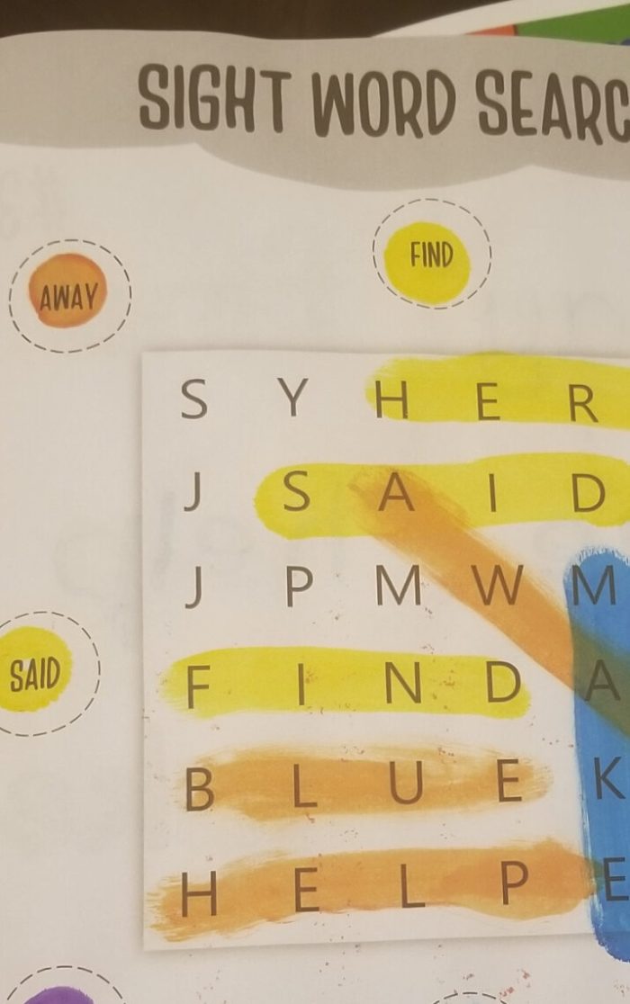 Free Printable Sight Word Word Searches - PK1Kids