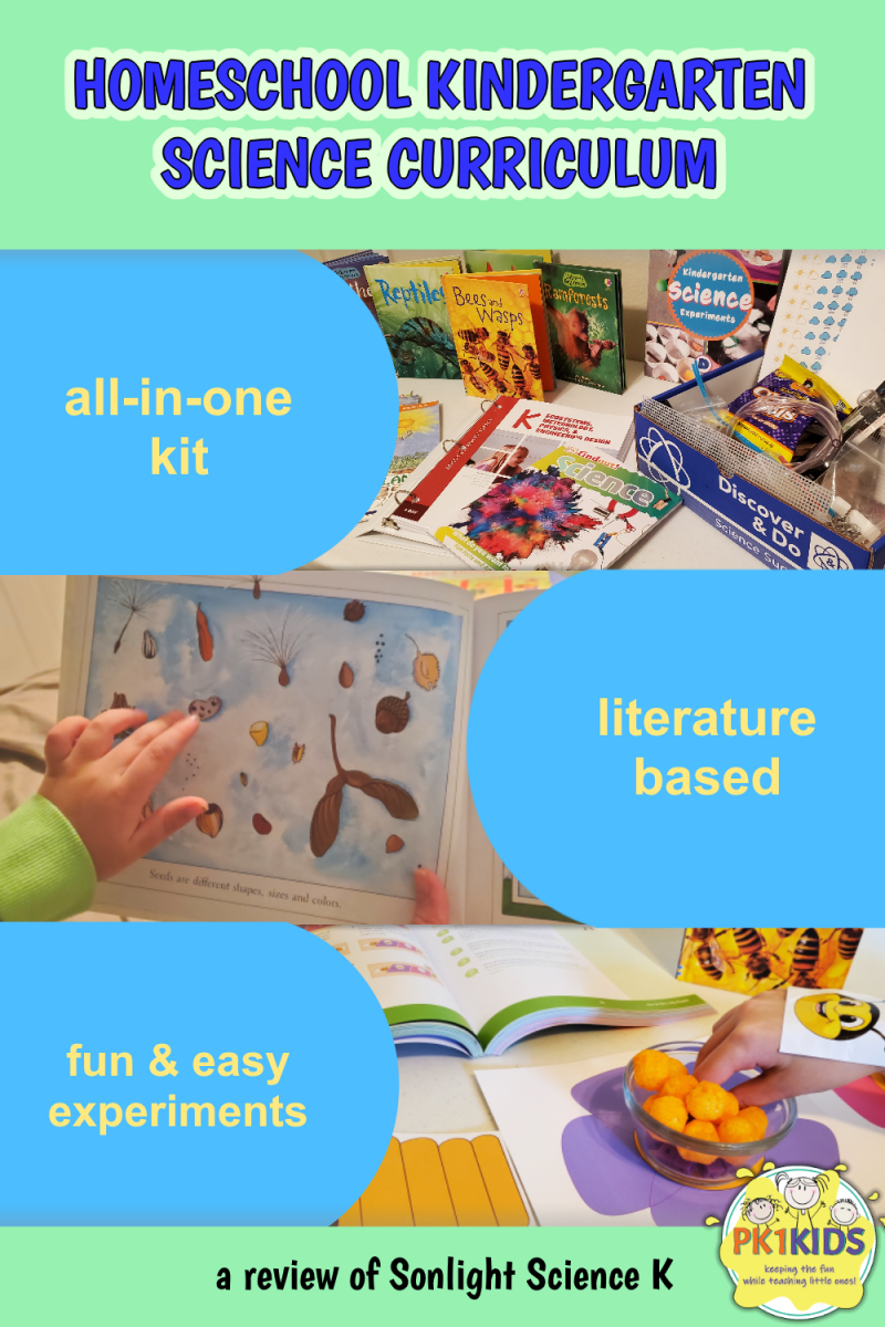 Homeschool Kindergarten Science With A Curriculum Kit From Sonlight ...